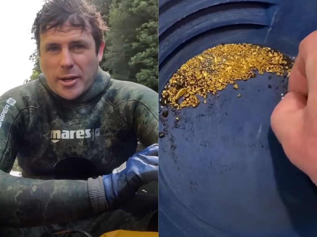 Why is there gold in the Bering Sea?